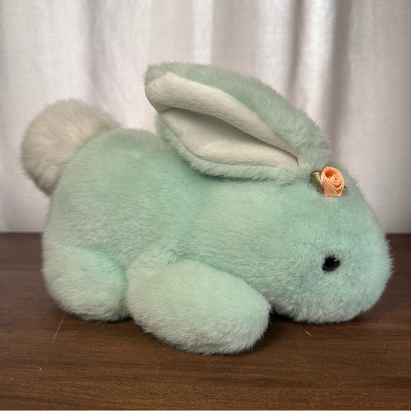 Commonwealth | Toys | Vintage Commonwealth Bunny Plush Mint Green Easter Rabbit Stuffed Animal ...
